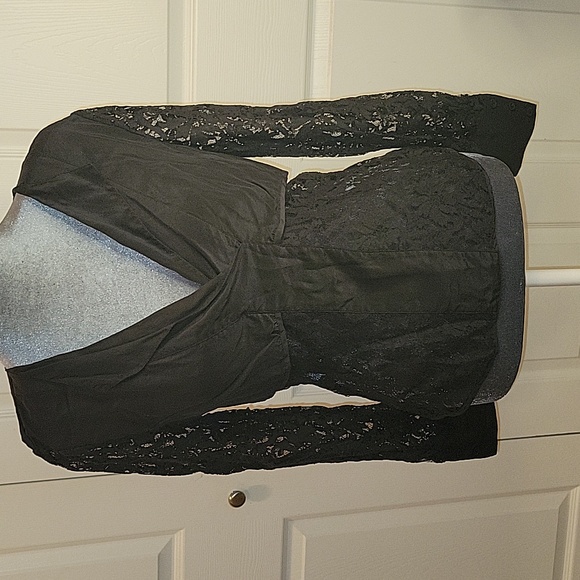 BCBG | Tops | Bcbg Black Lace Blouse | Poshmark